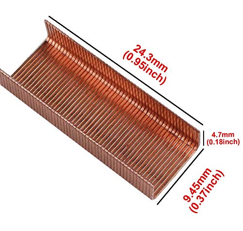 Alsisk Pack of 4000PCS No.10 Mini Staples(Smaller Than Standard Staples) … (Rosegold)
