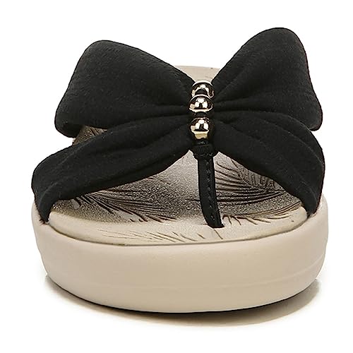 BZees Womens Promise Slide Sandal Black 6 M