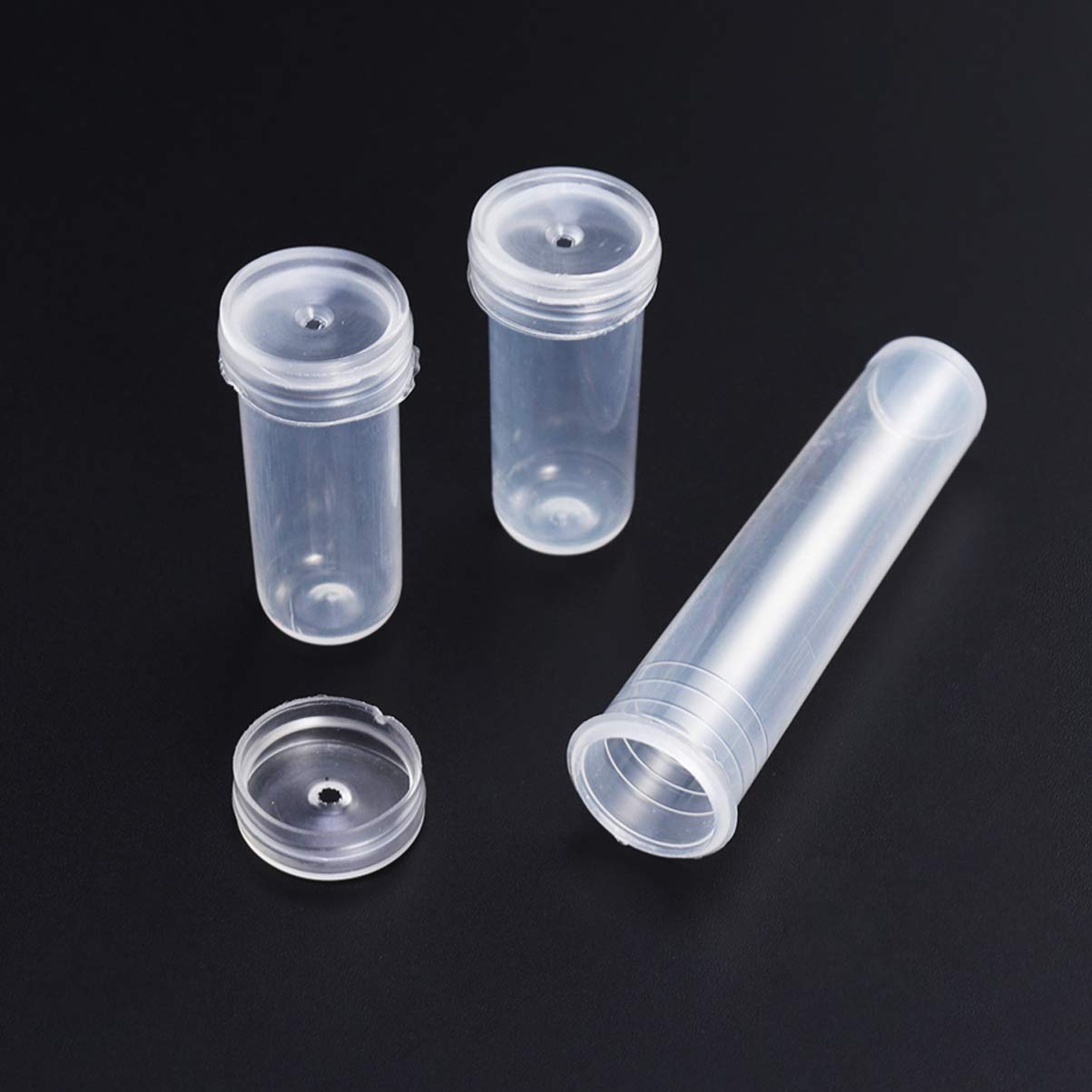 EXCEART 25pcs Single Flower air Plants carafes Florist Supplies Small Terrarium Waterbottle hydroponic Terrarium Plastic air hydroponic vase White 100pcs Water Tube