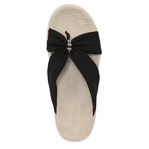 BZees Womens Promise Slide Sandal Black 6 M