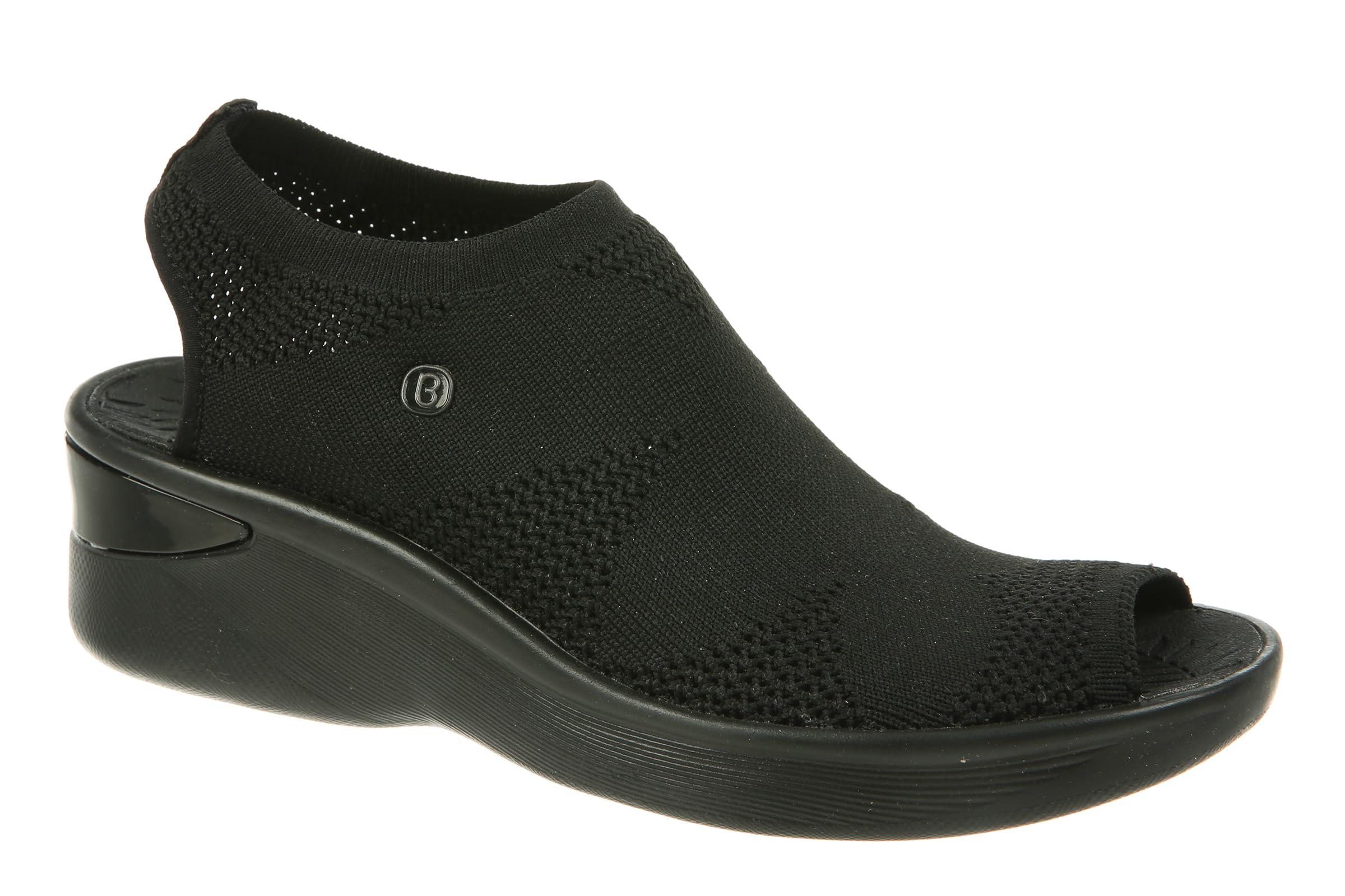 Bzees Women's Secret Sandal, Black Knit, 9.5 M US