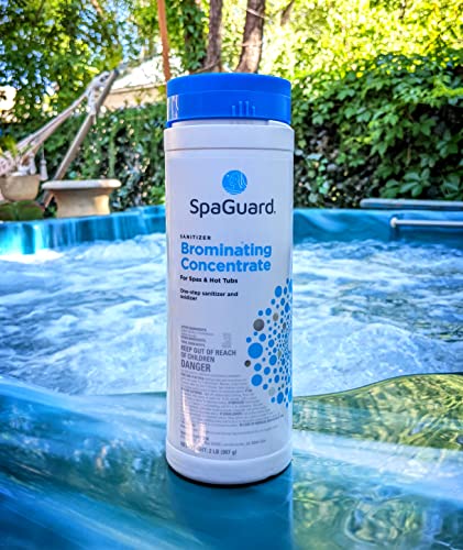 SpaGuard Brominating Tablets 1.5lb with LeisureQuip ScumBoat & LeisureQuip Hot Tub Care Log Book (1.5lb)