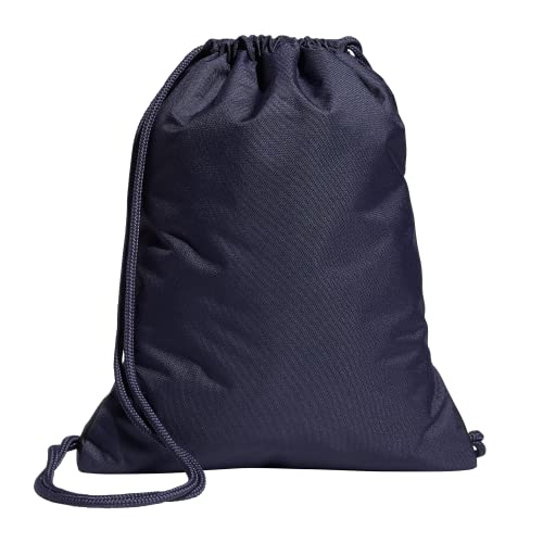 adidas Alliance Sackpack (12L) Lightweight Athletic Small Drawstring Team Sports Workout Bag Discontinued, Shadow Navy/Snowglobe/Dash Grey, One Size