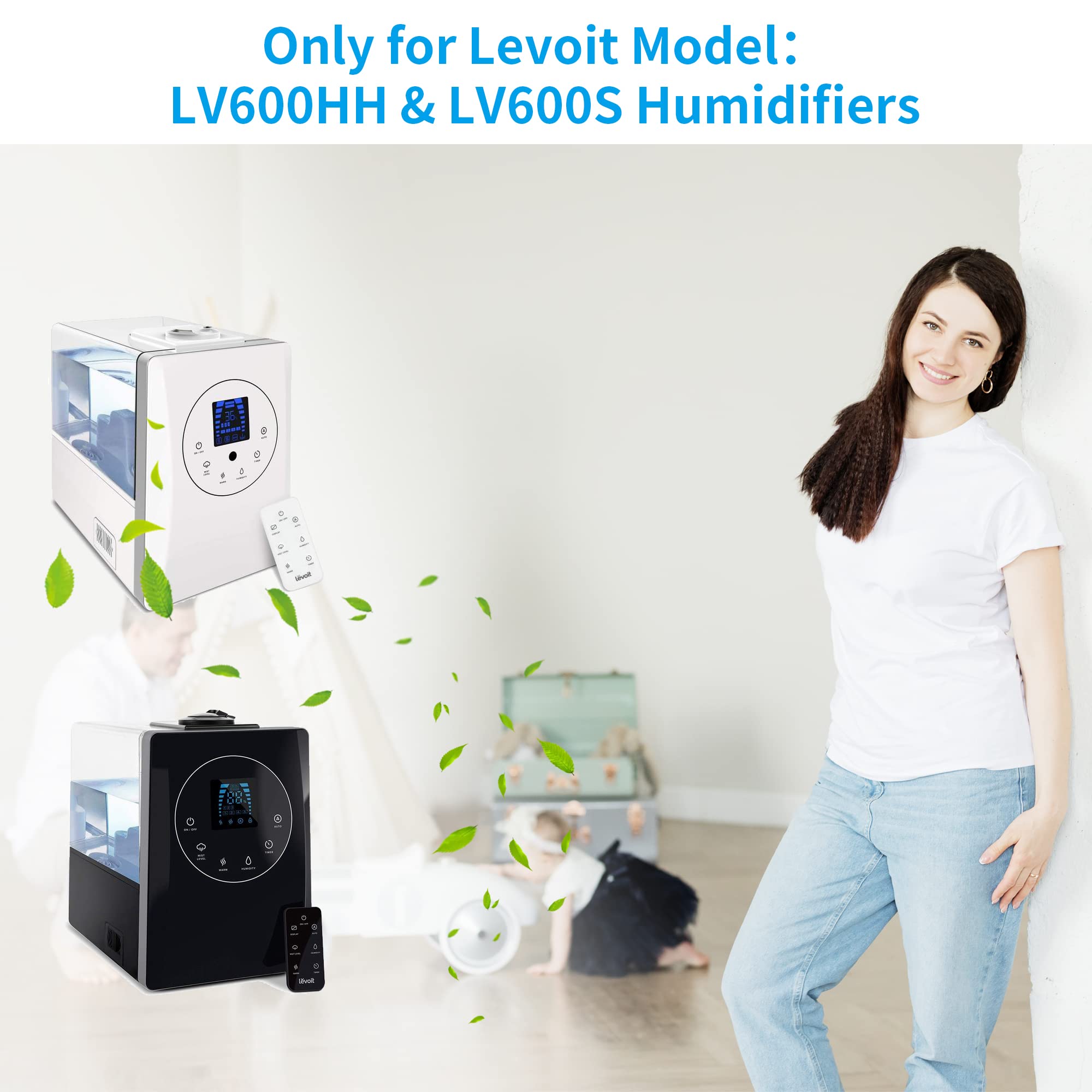 LV600HH LV600S Humidifiers Replacement Descaling Pad 10 Pack Mineral Absorption Pad Compatible for LEVOIT