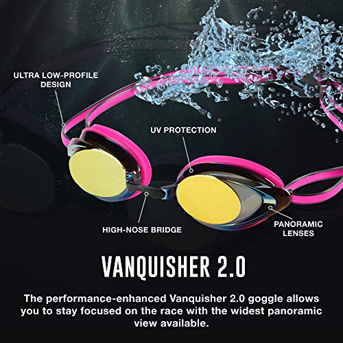 Speedo Women's Swim Goggles Mirrored Vanquisher 2.0