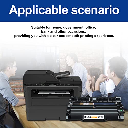 DR730 Drum Unit Compatible DCP-L2550DW Replacement for Brother DR-730 MFC-L2710DW MFC-L2750DW HL-L2350DW HL-L2370DW HL-L2390DW HL-L2395DW Printer Drum DR7301PK Black