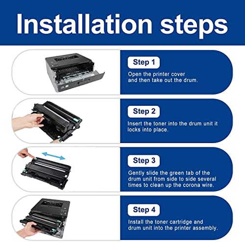 DR730 Drum Unit Compatible DCP-L2550DW Replacement for Brother DR-730 MFC-L2710DW MFC-L2750DW HL-L2350DW HL-L2370DW HL-L2390DW HL-L2395DW Printer Drum DR7301PK Black