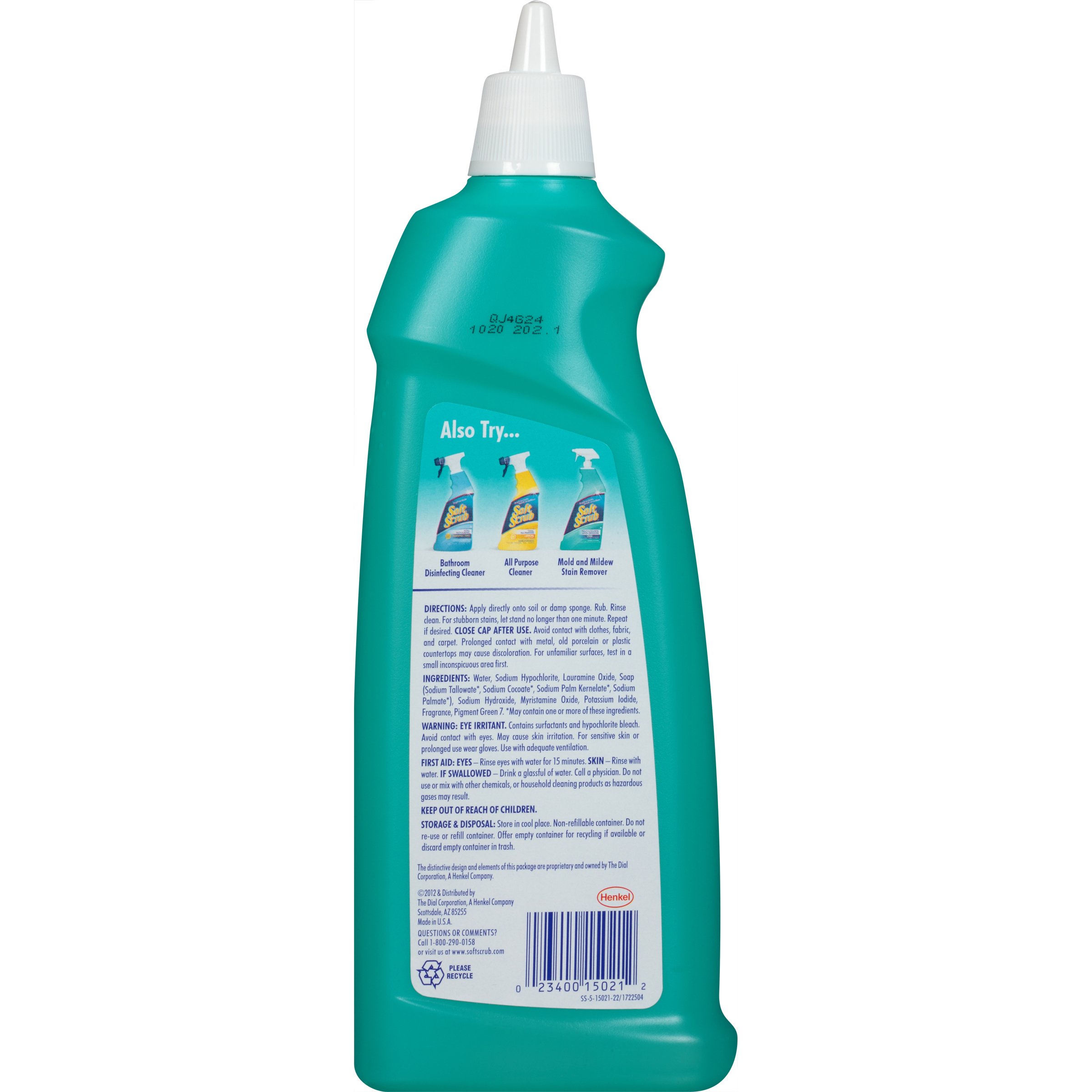 Soft Scrub Gel with Bleach Cleaner, 28.6 Ounces (Pack of 6)