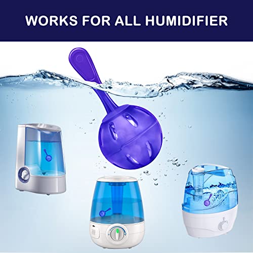 Ganteny 15 PCS PC-1 Humidifier Tank Cleaning Ball Compatible with ProTec Kaz All Warm & Cool Mist Humidifiers, Filters Mineral Deposits, Purifies Water, Eliminates White Dust and Odor (Purple)