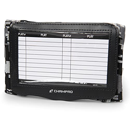 CHAMPRO unisex teen Triple Wristband Playbook, Camo Black, Youth US