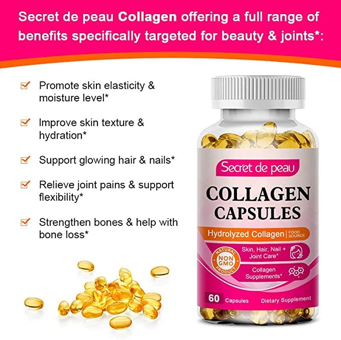 Flacon Multi Collagen Vitamin Pills for Hair, Skin, Nails,Premium Collagen Supplement
