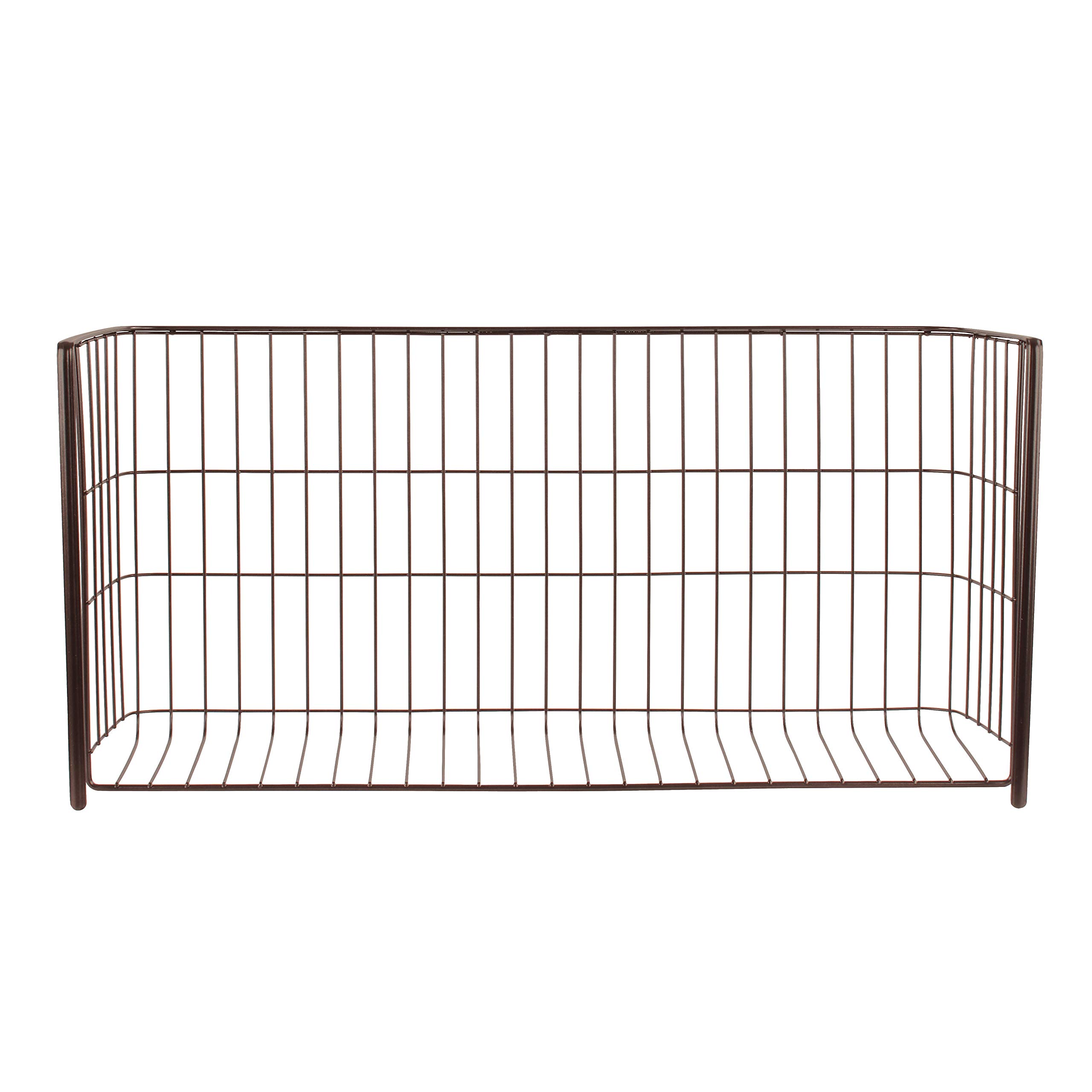 Spectrum Diversified Ashley Large Storage Shelf, Kitchen Cabinet & Pantry Organization & Storage, Bathroom Cabinet Basket, Bronze