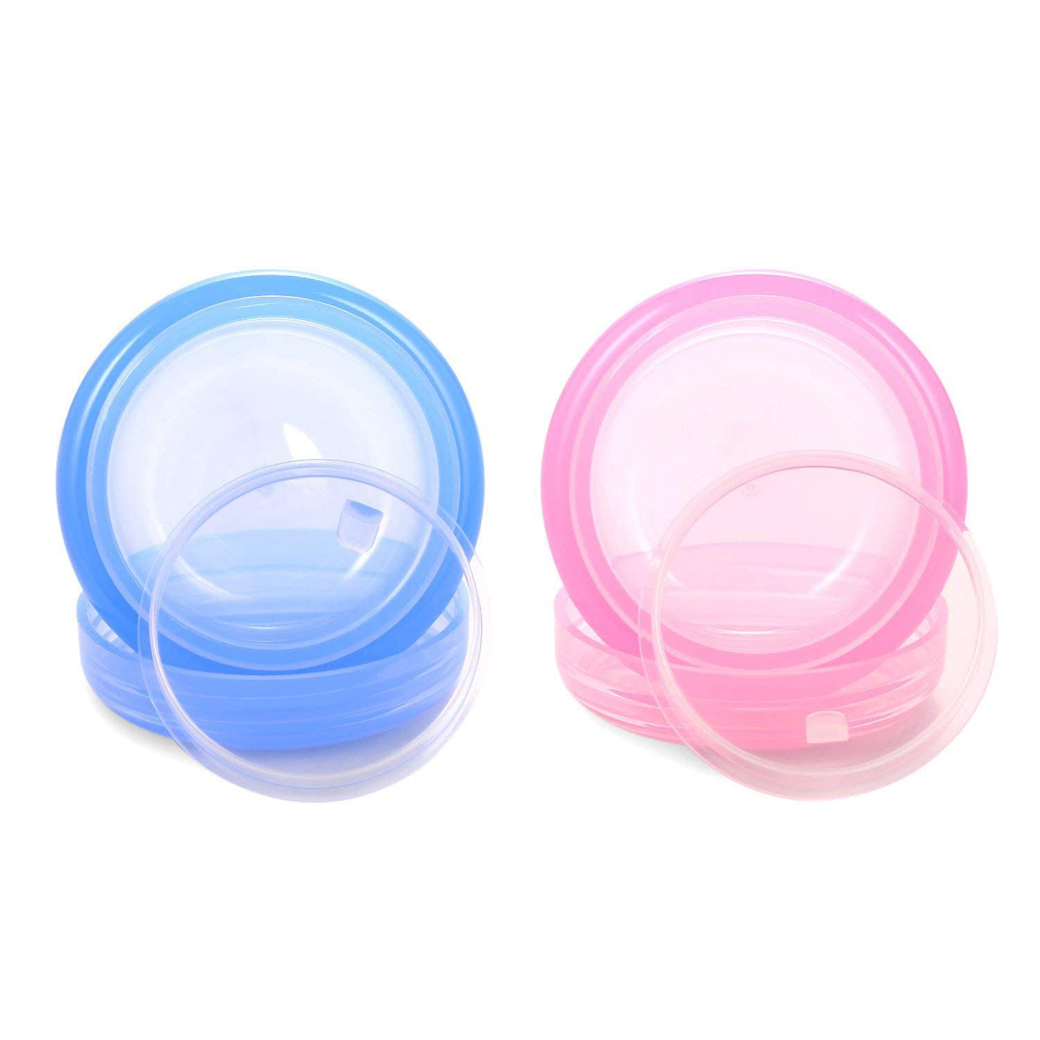 VEAIDE Travel Accessories Toiletry Containers, 1 oz Plastic Little Jars for Creams, Compact Travel Size Containers with Leak proof Lids for Face Hand Body Cream (6 Pieces)