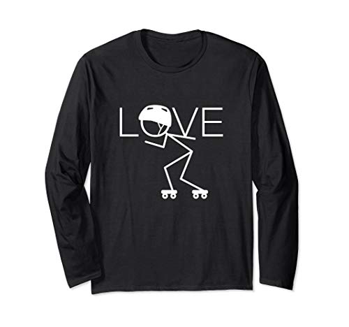 Roller Derby Girls Women Roller Skating Team Gifts Love Long Sleeve T-Shirt