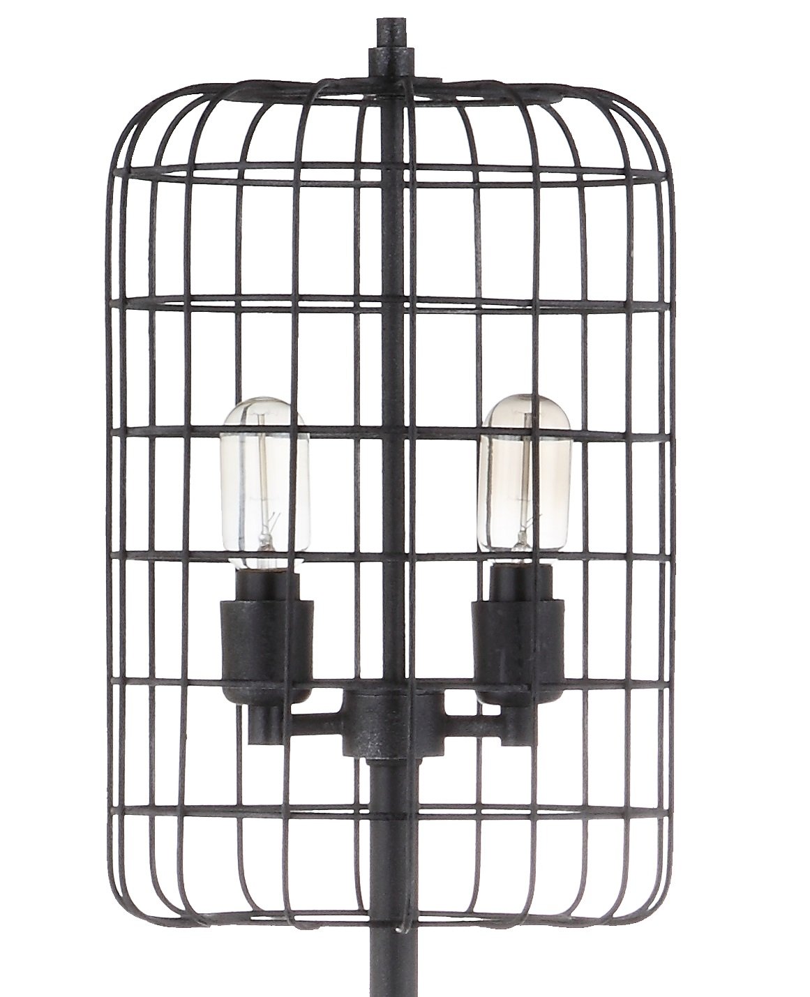 JONATHAN Y JYL4030A Odette 65" Industrial Metal Floor Lamp Industrial,Rustic,Transitional for Bedrooms, Living Room, Office, Reading, Black/Silver