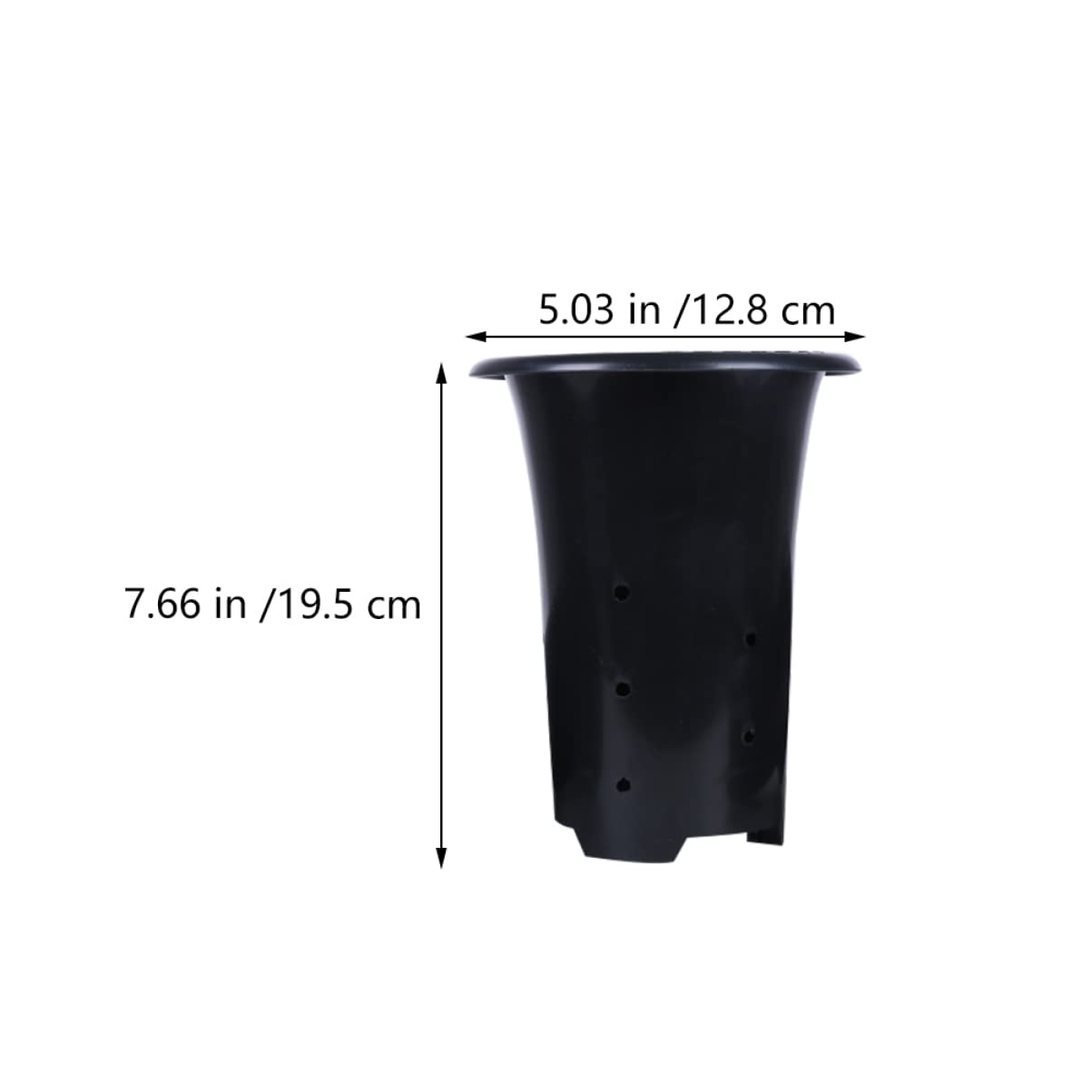 YARNOW Hydroponic Baskets 12pcs Supplies Flowerpot Net Slot Side Drainage Root Mesh Aquatic Garden Slotted Duty Pond Outdoor Aquaponics Planting Filter Home Black Control Plant