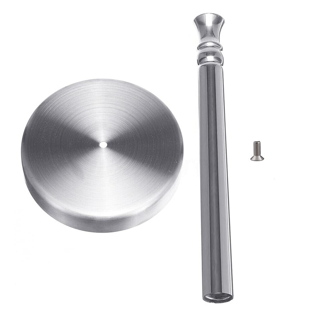 shozon Paper Towel Holder Free-Standing, Kitchen Roll Holders Table Countertop Stainless Steel Paper Roll Holder, Silver