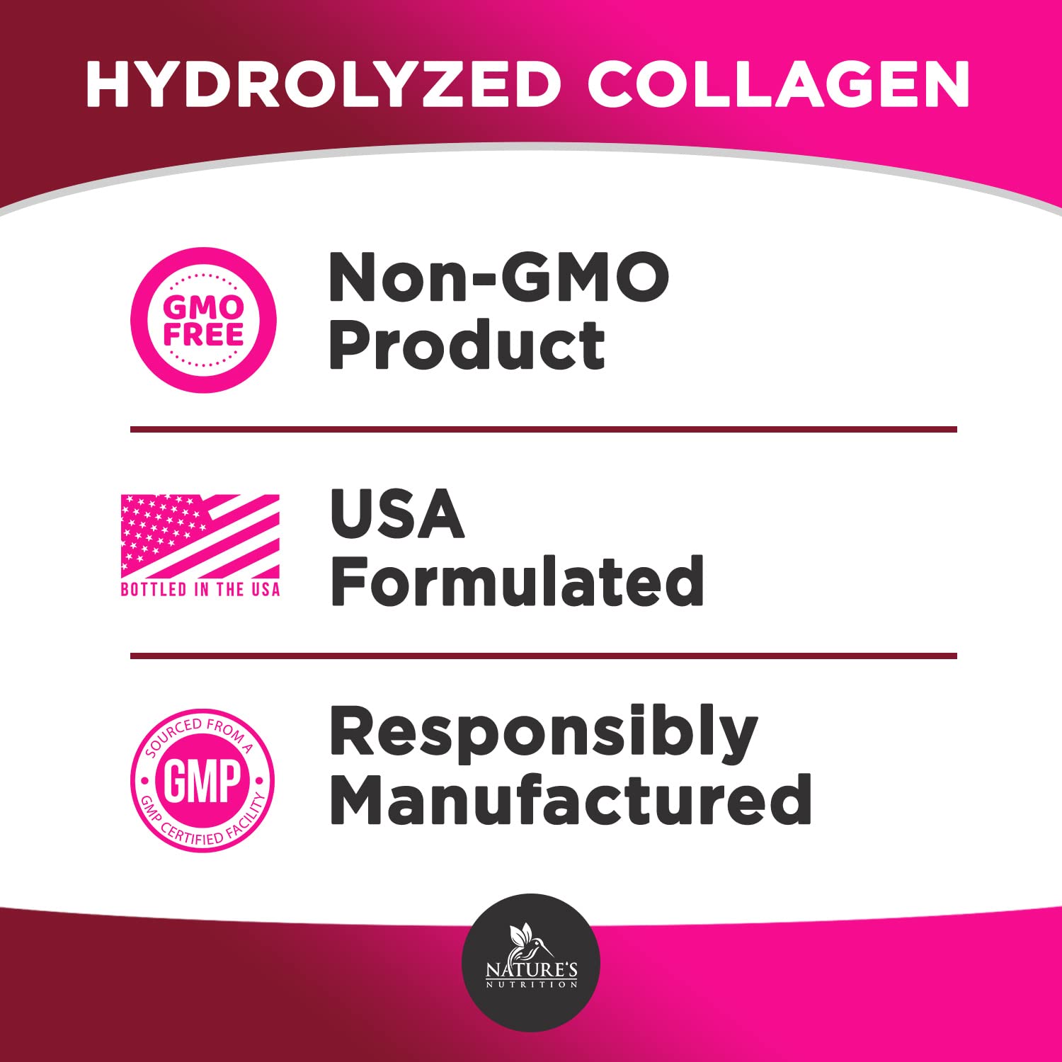 Collagen Peptides for Women & Men - Type I, II, III, V, X Multi Collagen Pills, Hydrolyzed Collagen Peptides Supplements, Nature's Hair, Skin, Nail, and Joint Support Supplement, Non-GMO, 120 Capsules