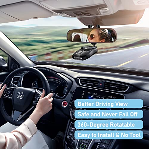 SDSACZMU Radar Detector Mount, Car Rear View Mirror Radar Detector Mount, for Cobra RAD 480i Radar Detector,Easy to Install (at Least 1 inch of Clear Rod Space is Required for Installation)