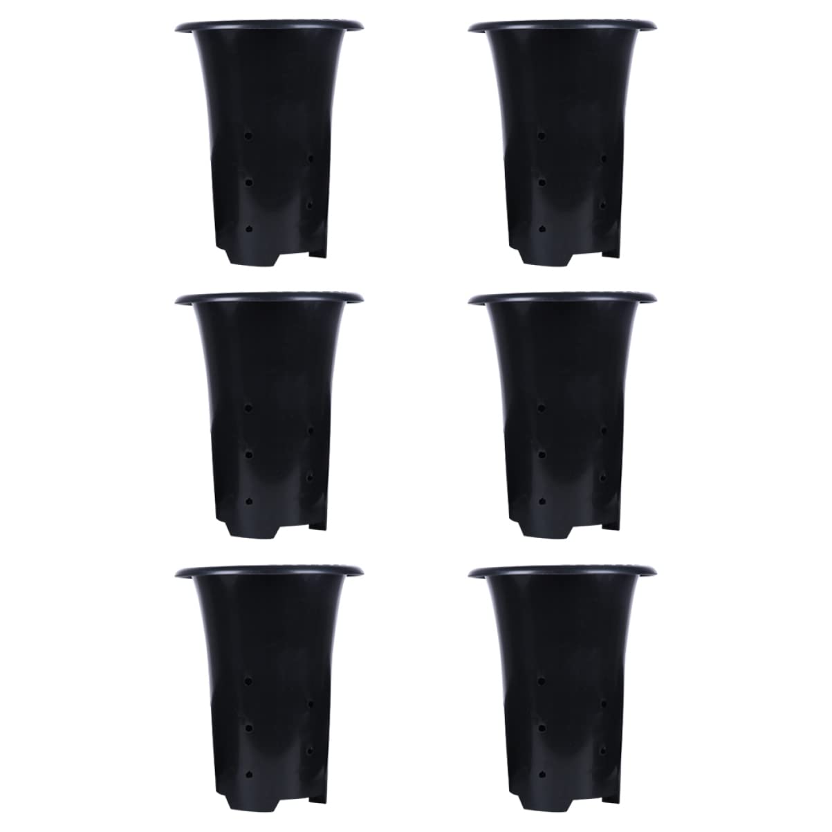 YARNOW Hydroponic Baskets 12pcs Supplies Flowerpot Net Slot Side Drainage Root Mesh Aquatic Garden Slotted Duty Pond Outdoor Aquaponics Planting Filter Home Black Control Plant