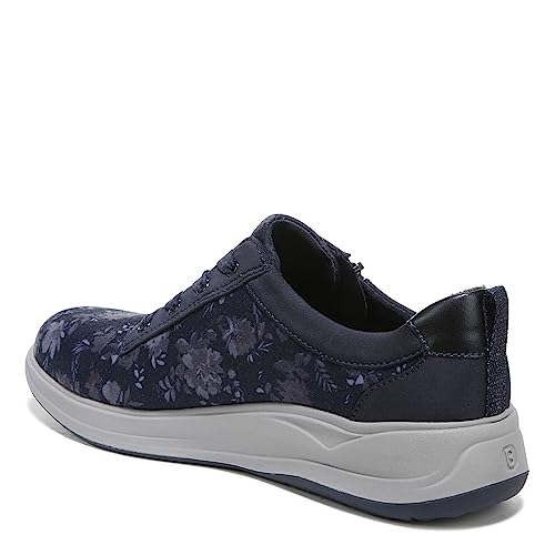 BZees Womens Tag Along Slip-On Sneaker Navy Floral 11 M