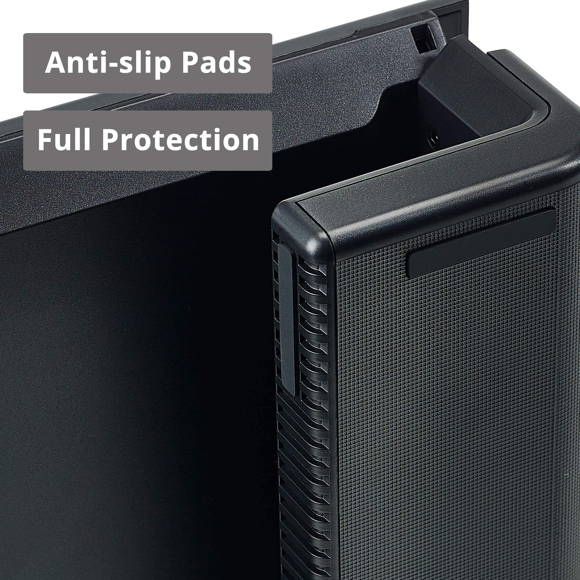 SIIG Computer Monitor and Laptop Stand Riser with USB Ports Width Adjustable on Both Sides - Support up to 55lbs (CE-MT2Q12-S1)