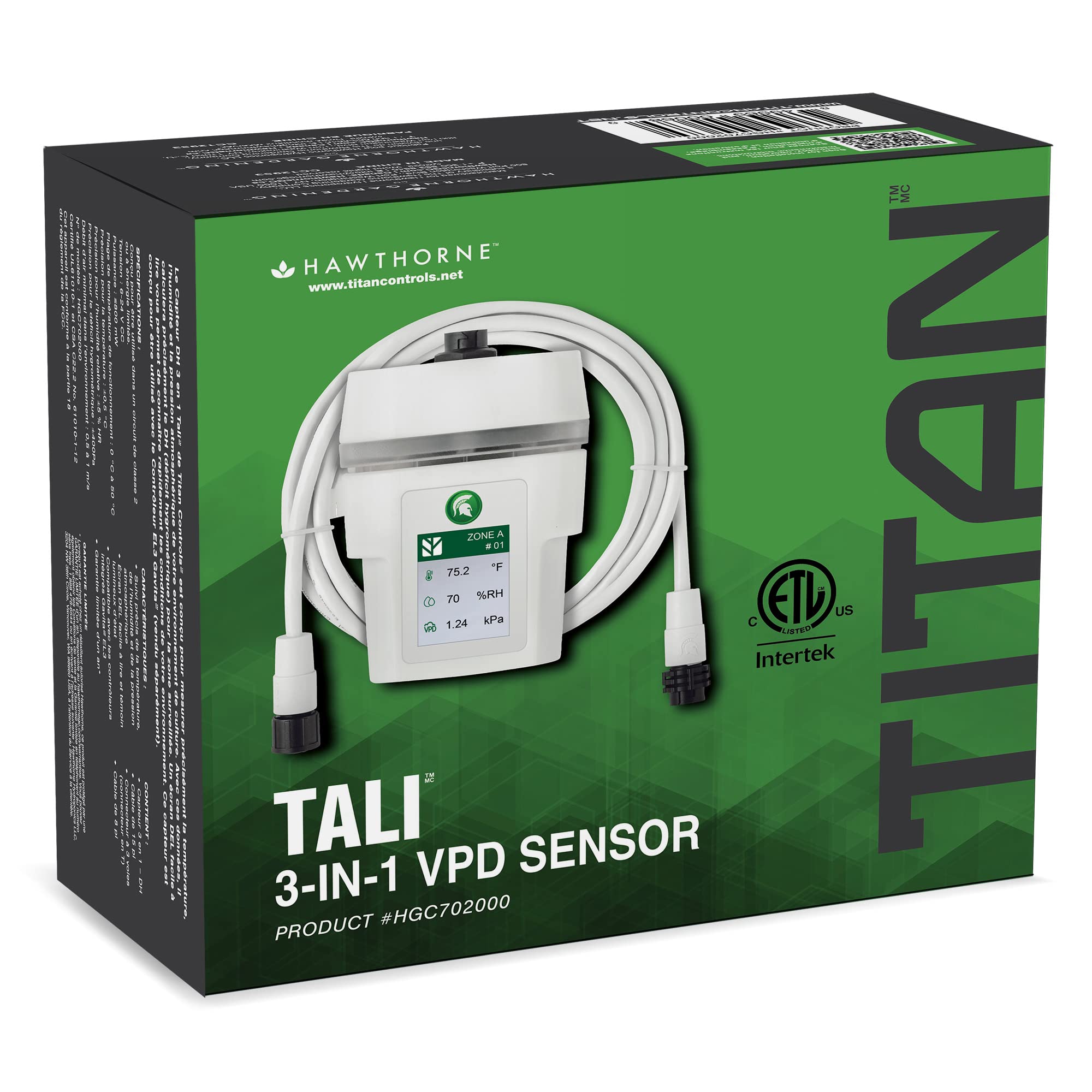 UF URBAN FARM D & S GARDEN SUPPLIES Titan TALI 3-in-1 VPD Sensor