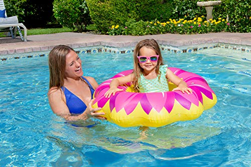 Poolmaster Flower Swimming Pool Baby Float Rider, Yellow