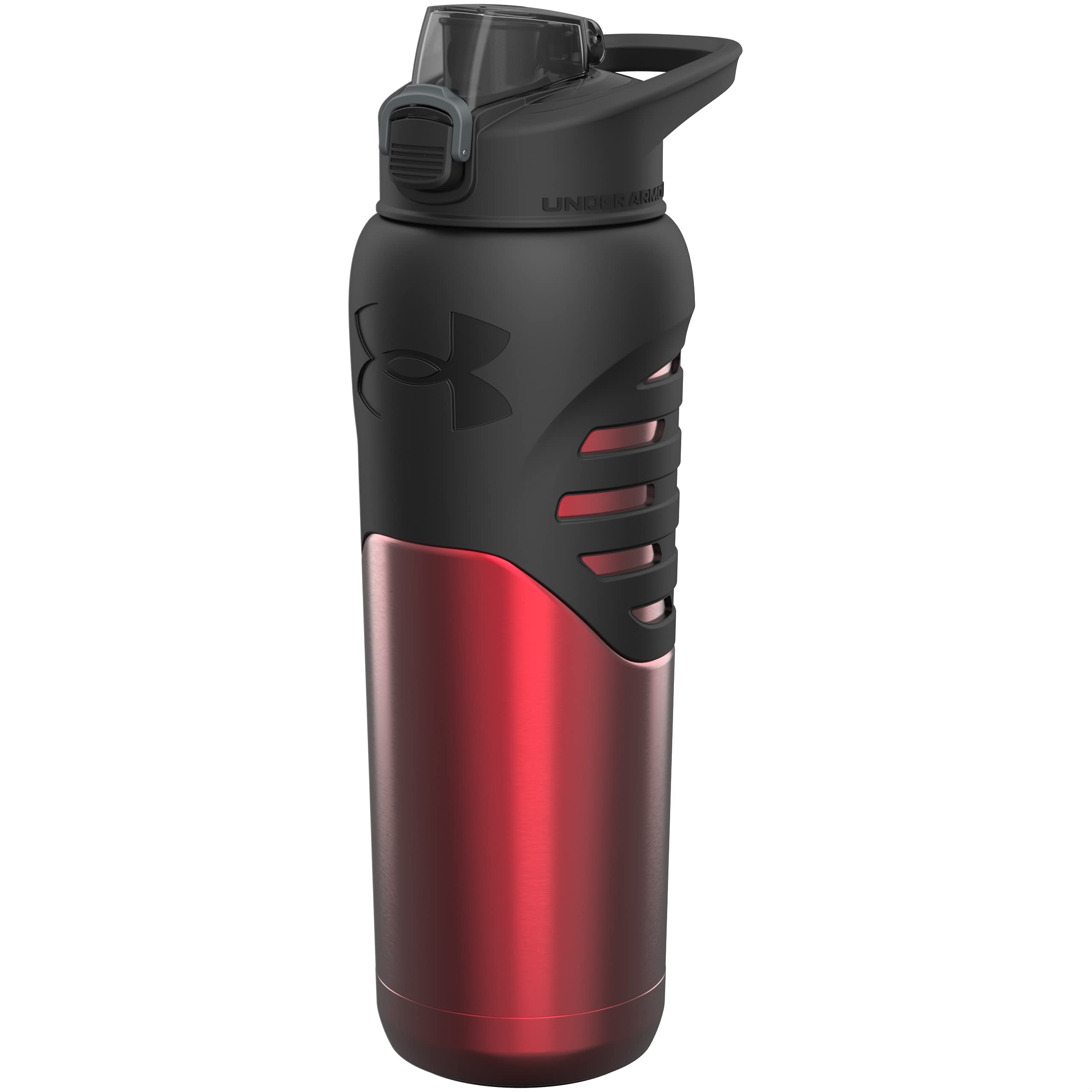 Under Armour 24Oz Stainless Steel Water Bottle, Insulated, Carabiner Easy Carry Hook, Leak Proof, Kids & Adults, All Sports, Gym