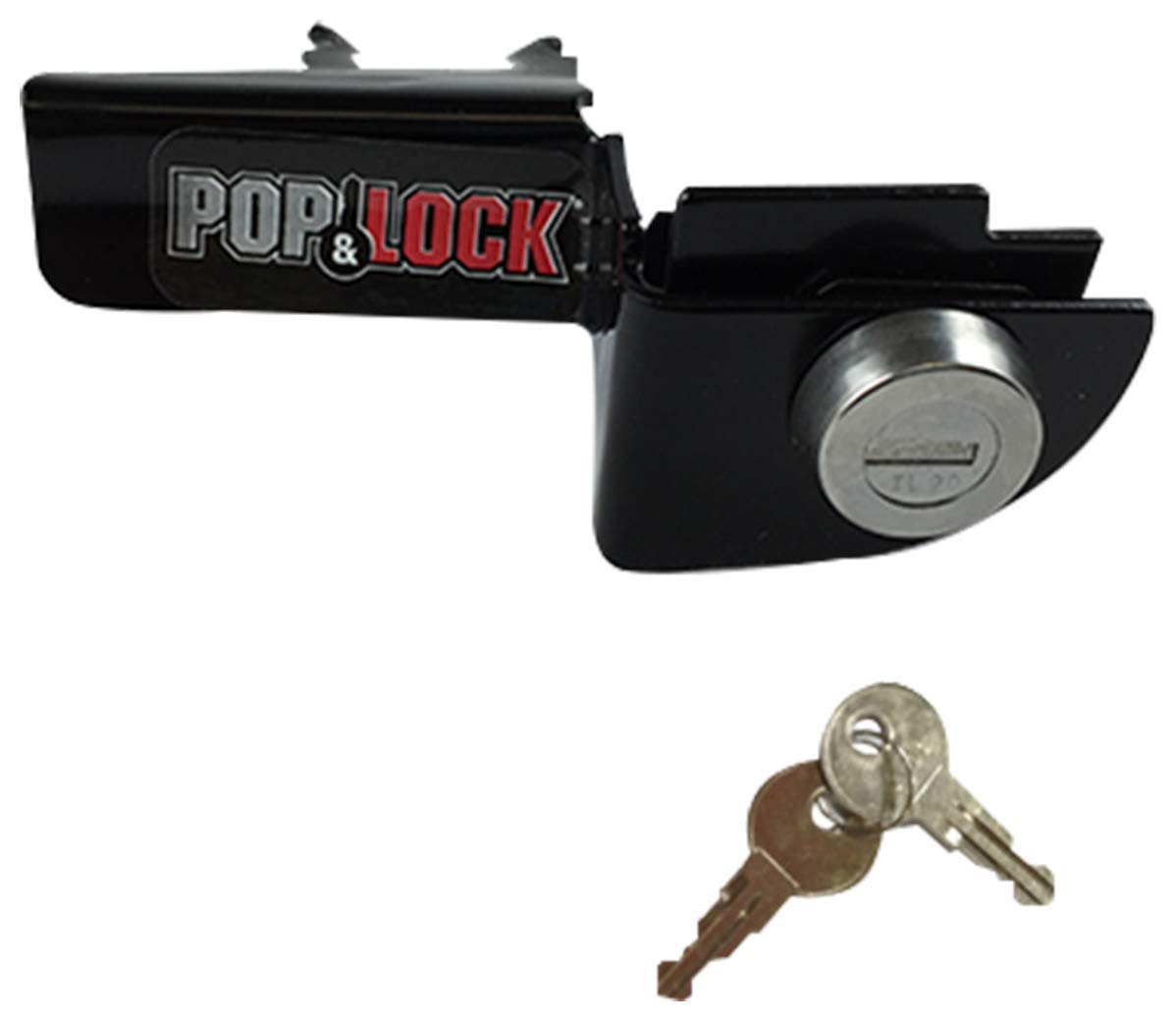 POP & LOCK – Manual Tailgate Lock for Dodge Ram 1500, 2500, and 3500, Fits 1994 to 2001 (Black, PL3300, Works with No Factory Lock)