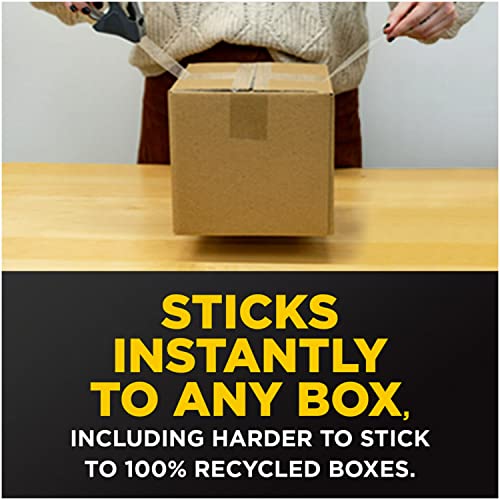 Scotch Box Lock Packaging Tape, 6 Rolls, 1.88 in x 54.6 yd, Extreme Grip Packing, Shipping and Mailing Tape, Sticks Instantly to Any Box (3950-6)