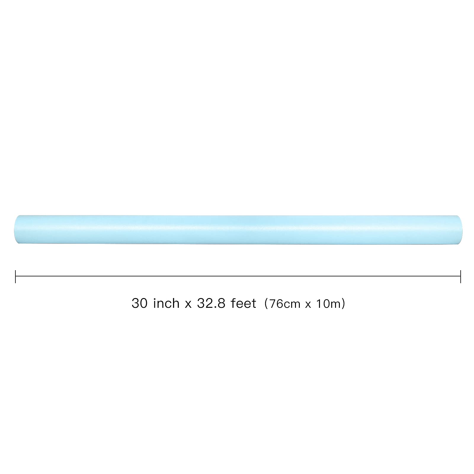 RUSPEPA Light Sky Blue Gift Wrapping Paper - 81.5 Sq Ft-Solid Color Pearly-Shiny Silk Paper Perfect for Wedding, Birthday, Christmas, Baby Shower, Bridal Shower, Easter -30Inch X 32.8Feet