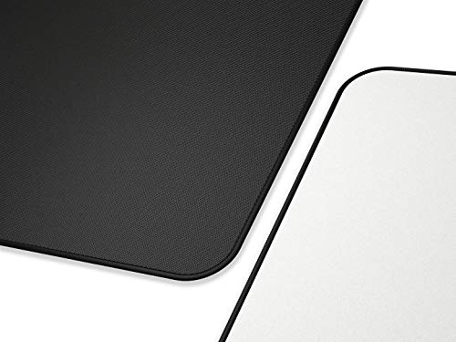 Glorious Extended Gaming Mouse Pad/Mat - Long White Cloth Mousepad, Stitched Edges | 11"x36" (GW-E)