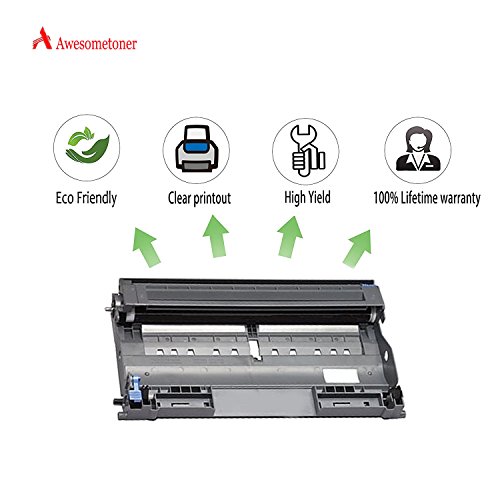 Awesometoner Compatible Drum Cartridge Replacement for Brother DR350 use with DCP-7020, HL-2030, HL-2040, HL-2070N, Intellifax 2820, 2920, MFC-7220, MFC-7225, MFC-7420, MFC-7820 (Black, 1-Pack)