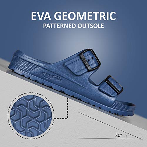 AEROTHOTIC Women’s Arcus Comfort EVA Beach Slide Sandals (Arcus Navy, 7)