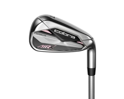 Cobra Golf 2022 Air X Iron Combo Set (Women's, Right Hand, Cobra Ultralite, Ladies Flex, 5-SW), Chrome-Lilac