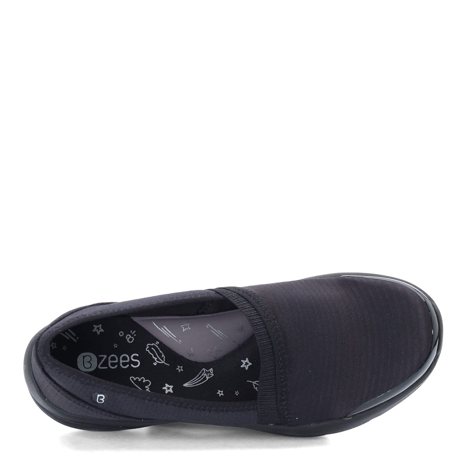 BZees womens Lollipop Sneaker, Black, 11 US