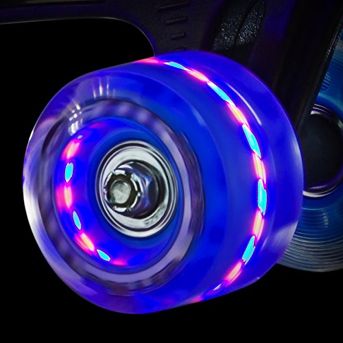 Roller Derby Boys Blazer Lighted Wheel Roller Skate, Black, Size 5