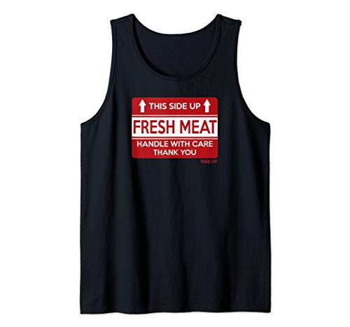 Funny Roller Derby Fresh Meat Fragile Sticker Tank Top