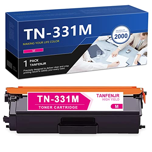 TANFENJR Compatible TN-331M TN331M Magenta Toner-Cartridge Replacement for Brother HL-L8250CDN MFC-L8600CDW Printer (1 Pack)