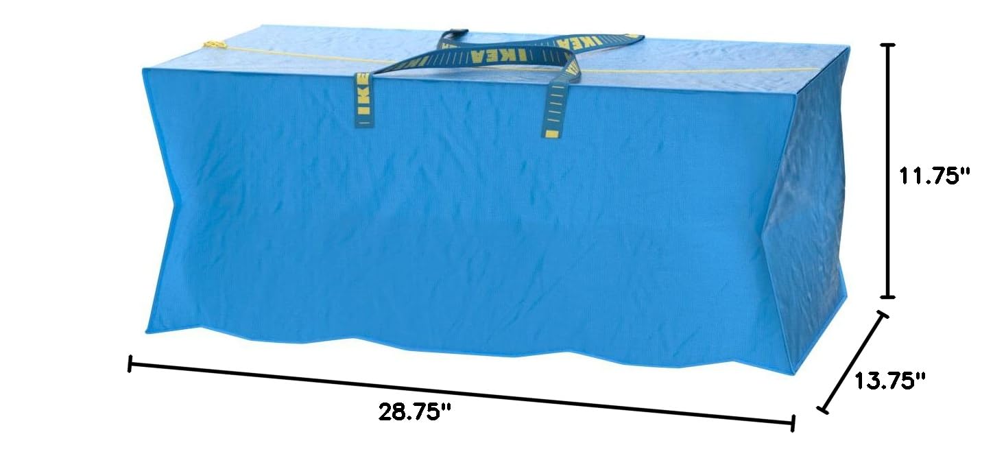Ikea Frakta Storage Bag - Blue -- SET OF 3