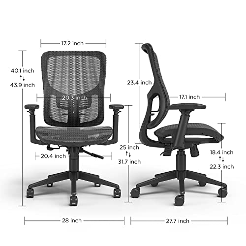 STAPLES 2260271 Kroy Mesh Task Chair Black