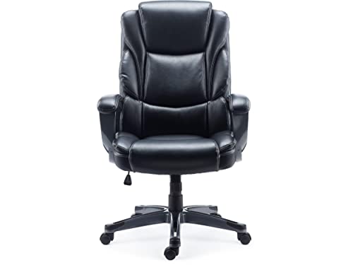 STAPLES Mcallum Bonded Leather Manager Chair, Black,2/Pack (58065-Ccvs)