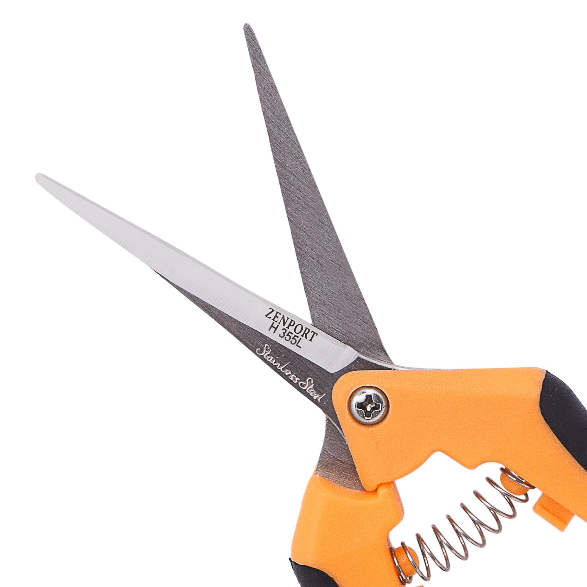 Zenport H355L Hydroponic Long Microblade Pruner, Stainless Steel Blade