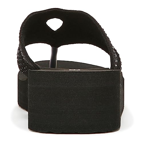 BZees Womens Rio Thong Sandal, Black, 7 US