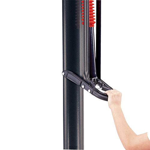 Lifetime 71281 In Ground Power Lift Basketball System, 52 Inch Shatterproof Backboard