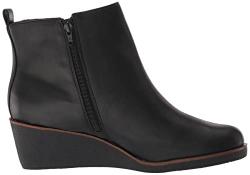 Aerosoles womens Brandi Ankle Boot, Black Pu, 6.5 US