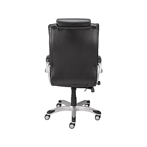 Staples 937975 Baird Bonded Leather Managers Chair Black