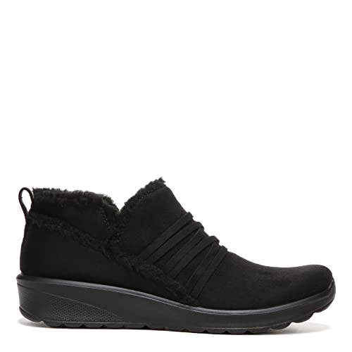 BZees Womens Glide Slip-On Ankle Boot Black 8.5 W