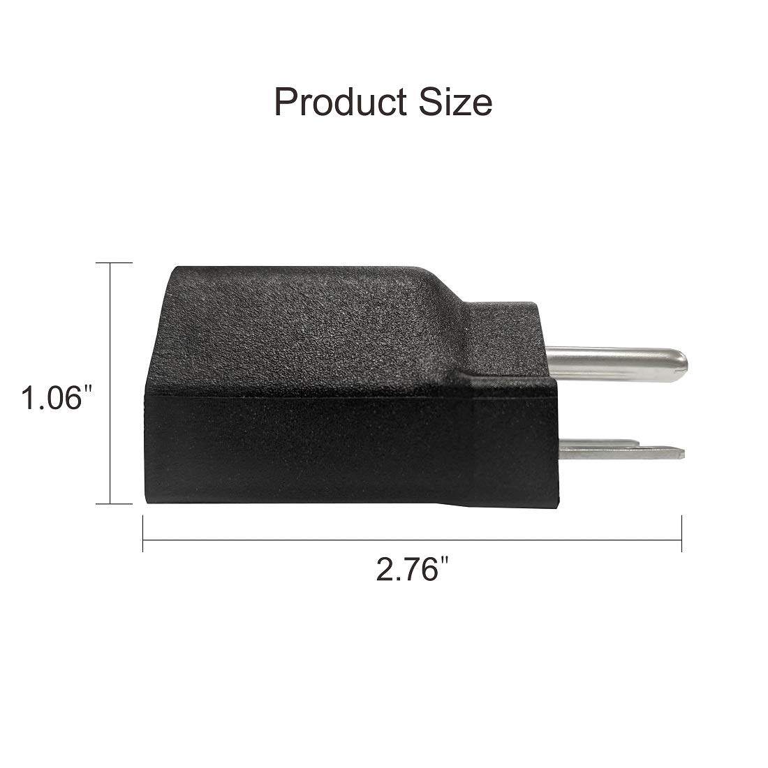 CDMALL 110V / 120V to 220V / 240V Plug Adapter for for Grow Light Hydroponic Growing Accessories (2-Pack)